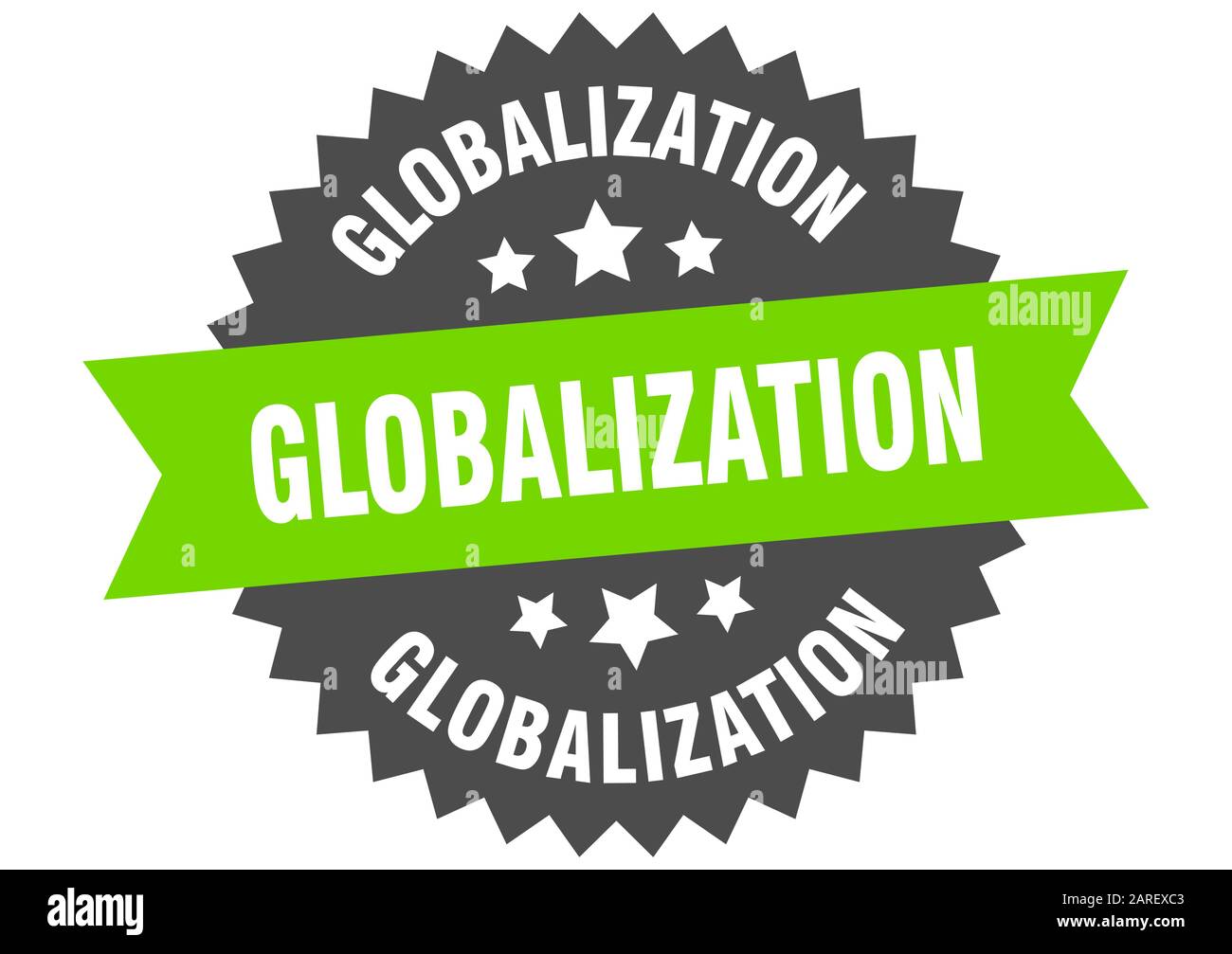 globalization sign. globalization circular band label. round ...