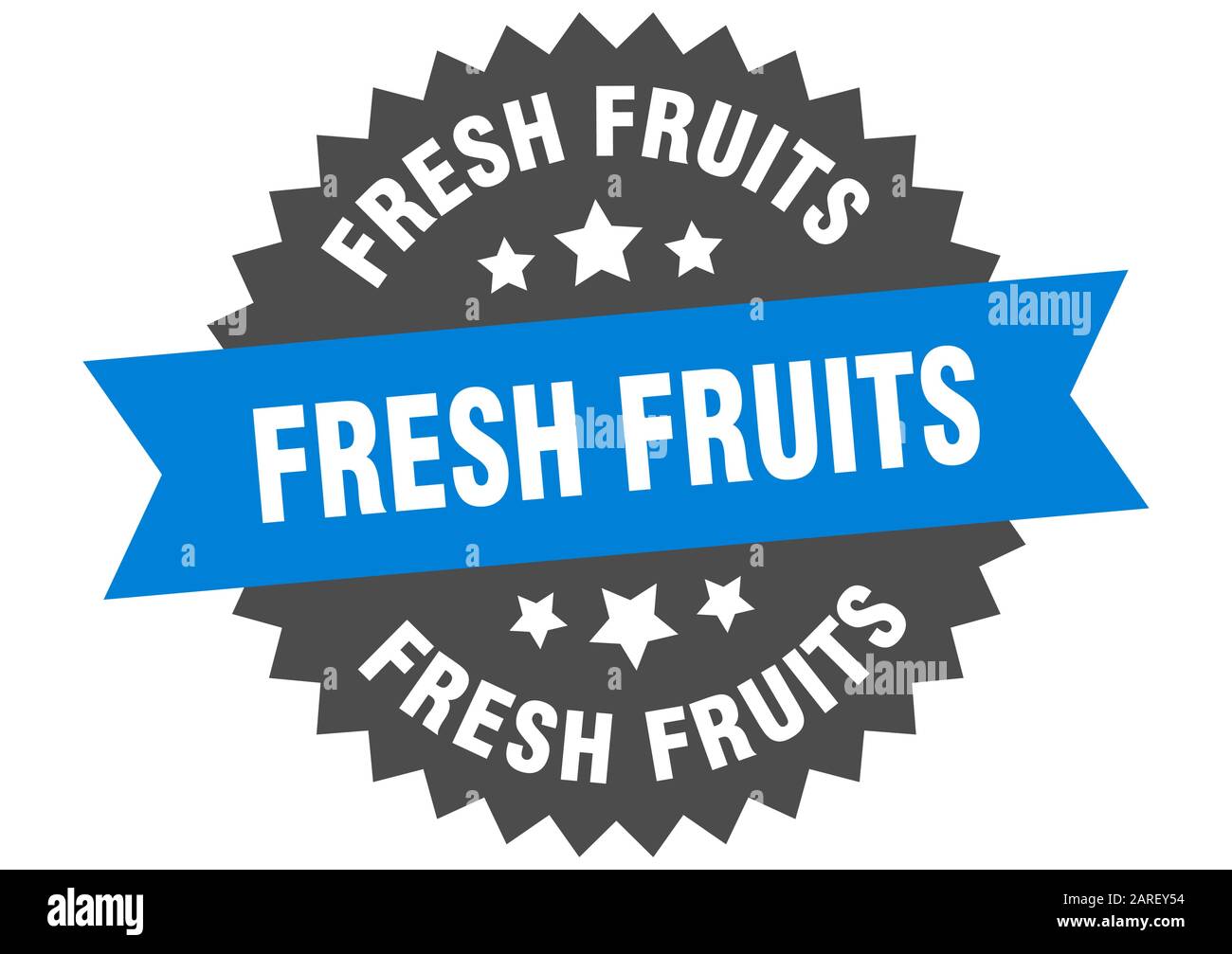 fresh fruits sign. fresh fruits circular band label. round fresh fruits ...