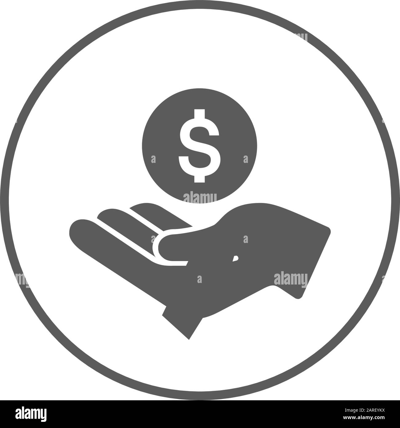 Earn money vector icon, salary symbol. Modern, simple flat vector ...