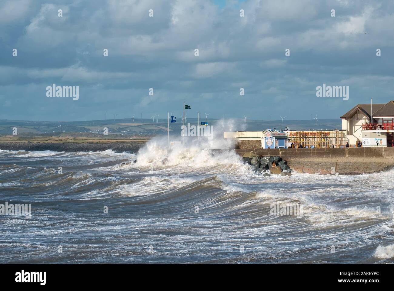 Stormy seas, Westward Ho! North Devon, Uk Stock Photo - Alamy