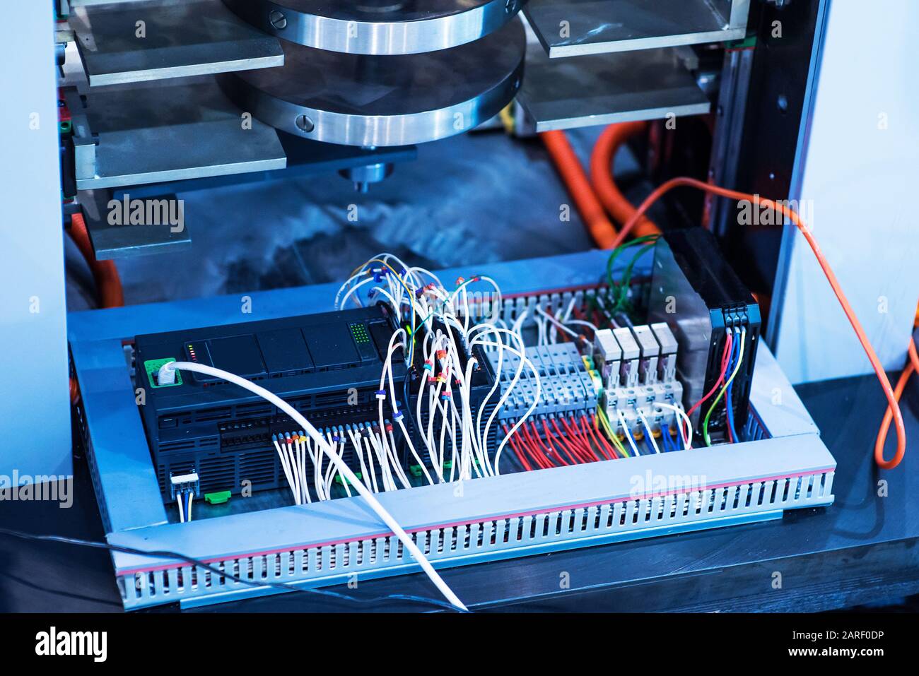 Wiring - Control electrical panel with wires in industry Stock Photo ...