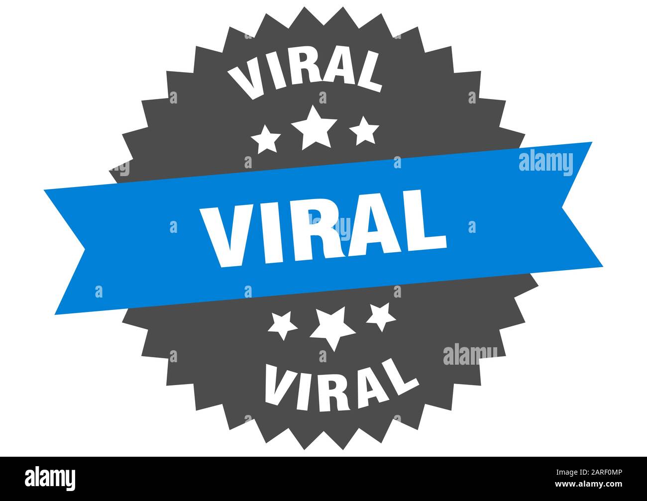 viral sign. viral circular band label. round viral sticker Stock Vector ...