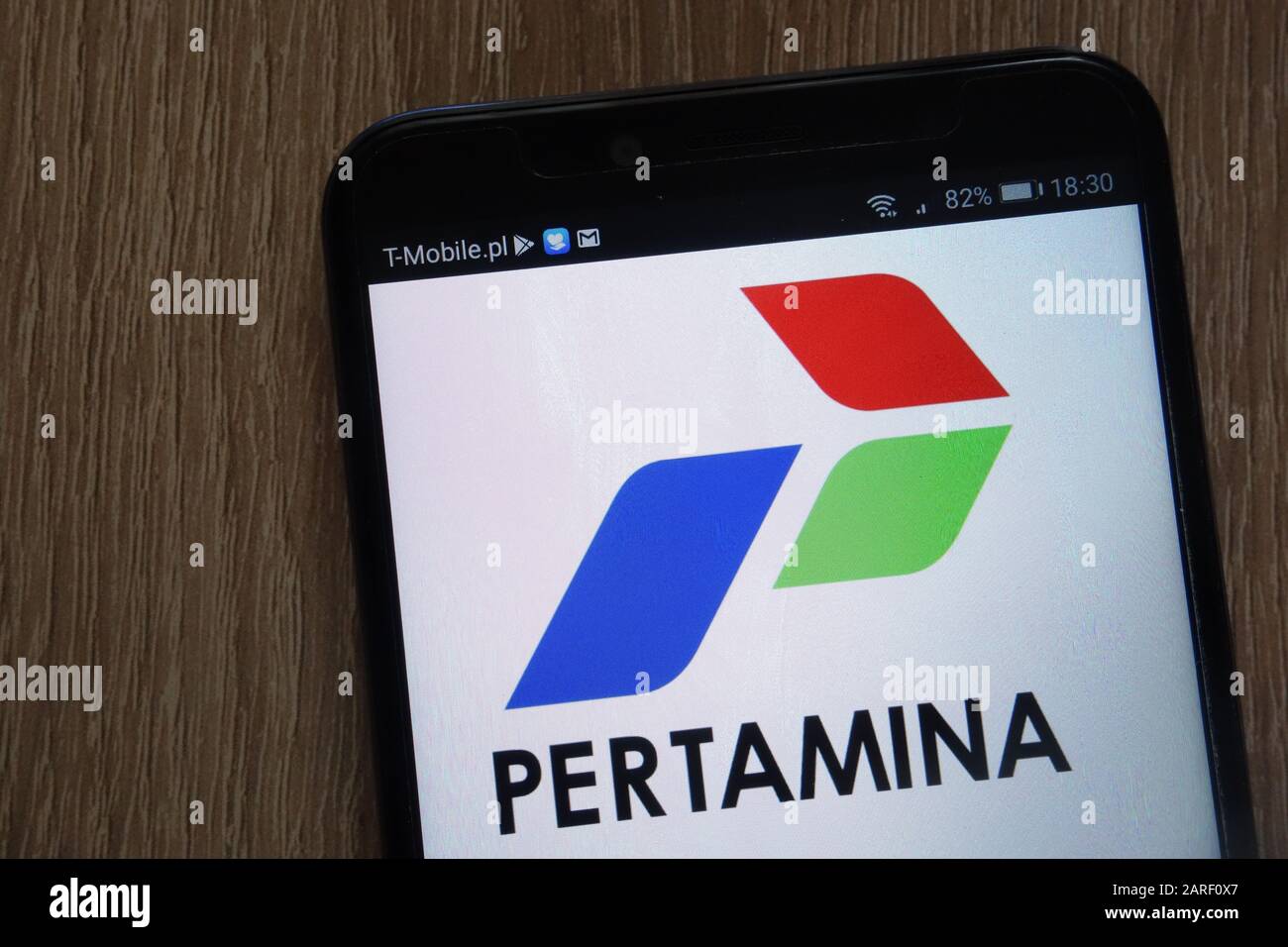 Pertamina logo displayed on a modern smartphone Stock Photo - Alamy