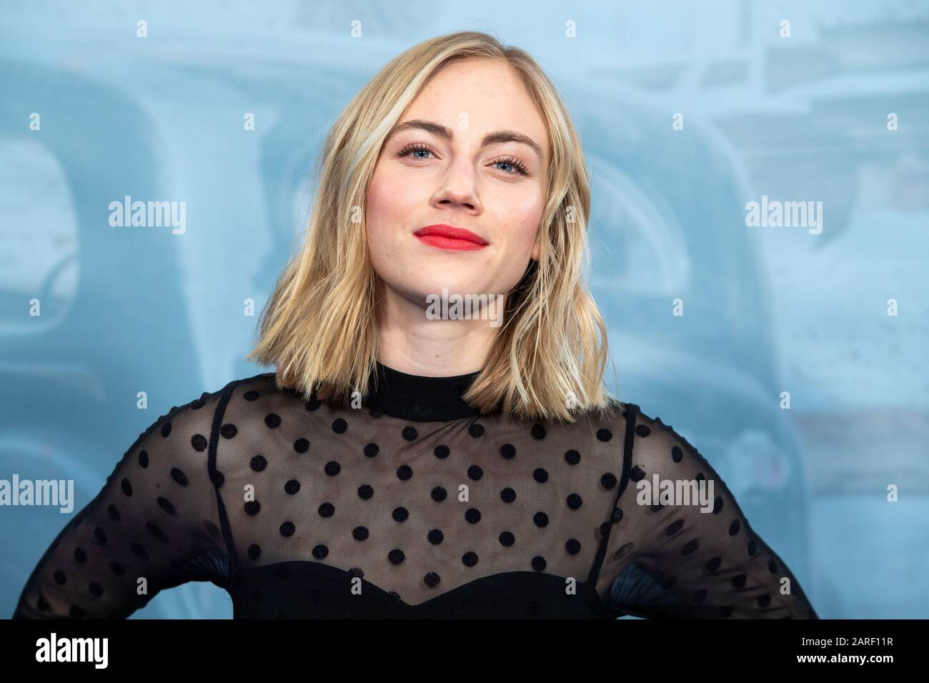 Elisa SCHLOTT (actress, role Ulla Wolf), half-length portrait ...