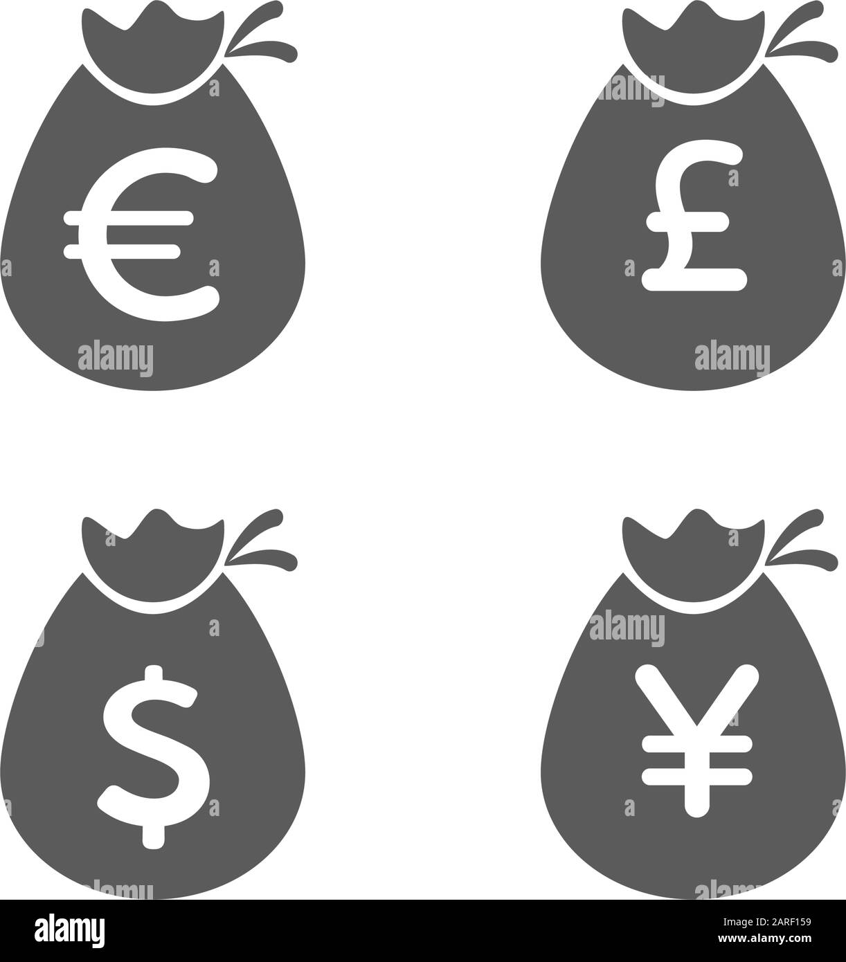 Dollar Vectorpictogram Geld Zak Vector Pictogram, Geldzak Cartoon