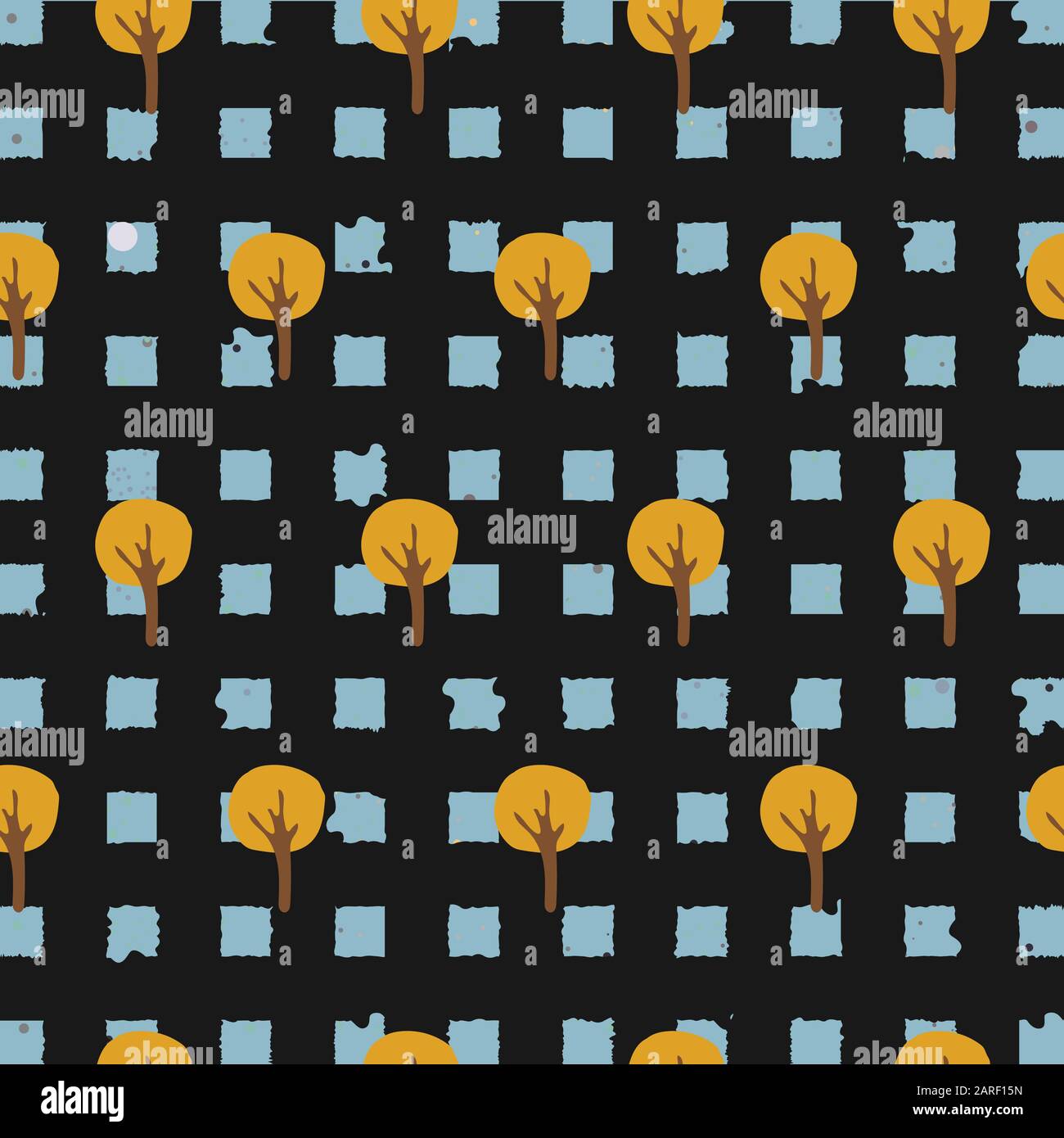 Seamless Smale Sized Tree Pattern. vector Illustration Stock Vector ...