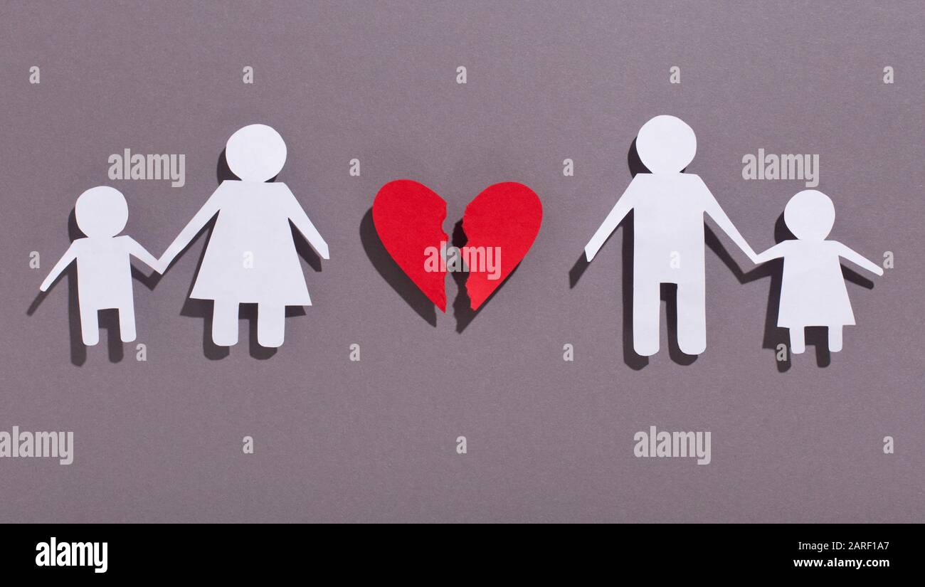 Family Heart Broken Symbol High Resolution Stock Photography and Images ...