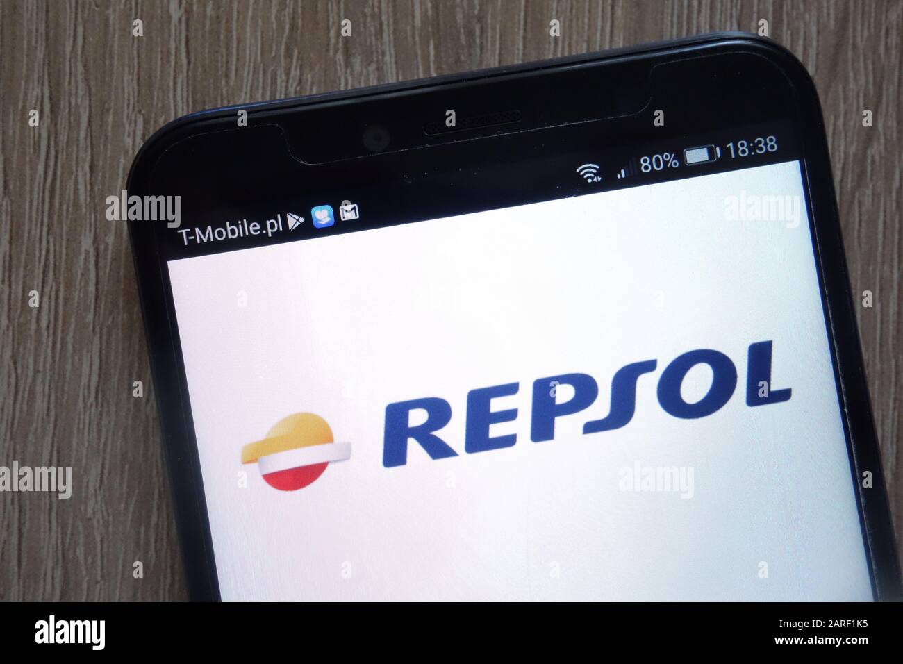 Repsol logo displayed on a modern smartphone Stock Photo - Alamy