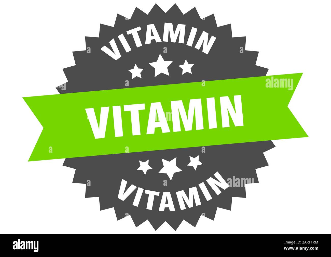 vitamin sign. vitamin circular band label. round vitamin sticker Stock ...