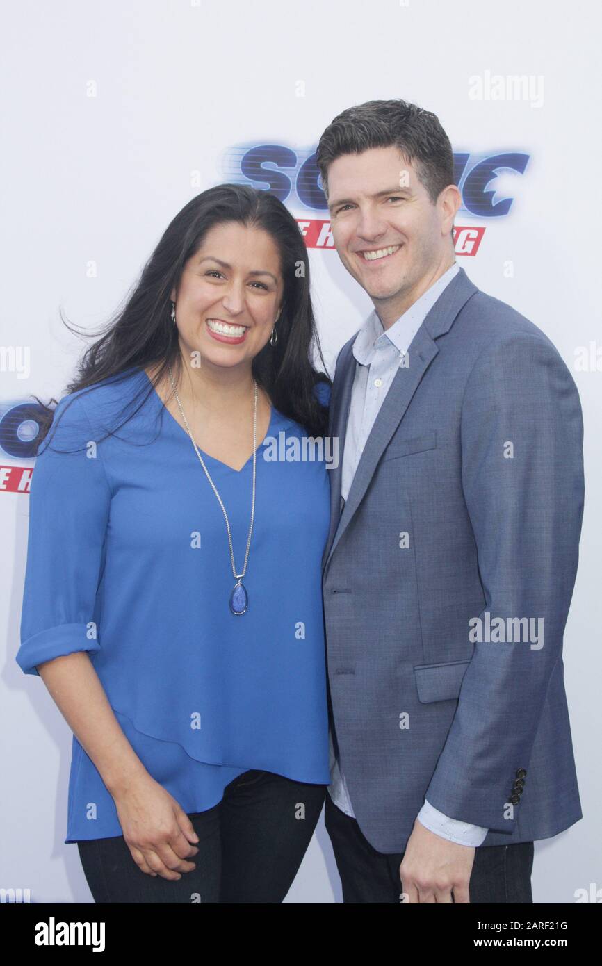 Joanna Fowler, Jeff Fowler 01/25/2020 "Sonic The Hedgehog" Family Day ...