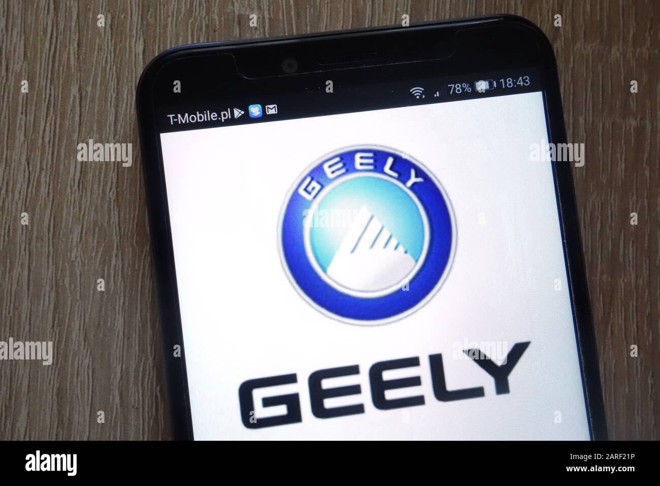 Geely logo displayed on a modern smartphone Stock Photo - Alamy