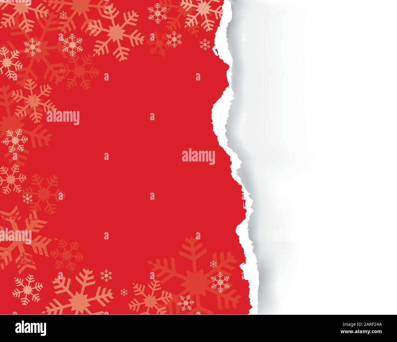 Red christmas background with torn paper. Vector available Stock Vector ...
