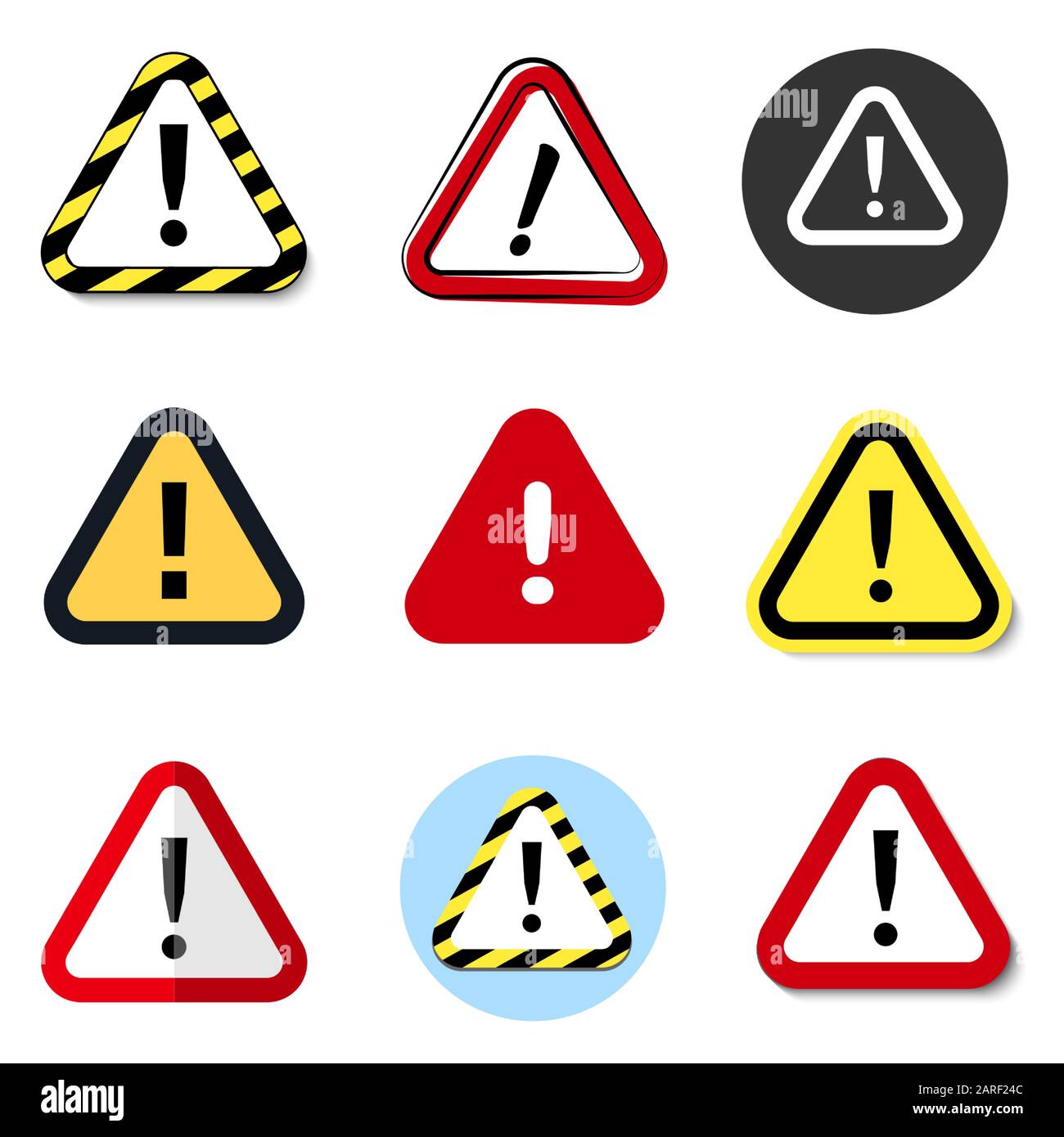Warning symbols symbol advice danger hazard hi-res stock photography ...