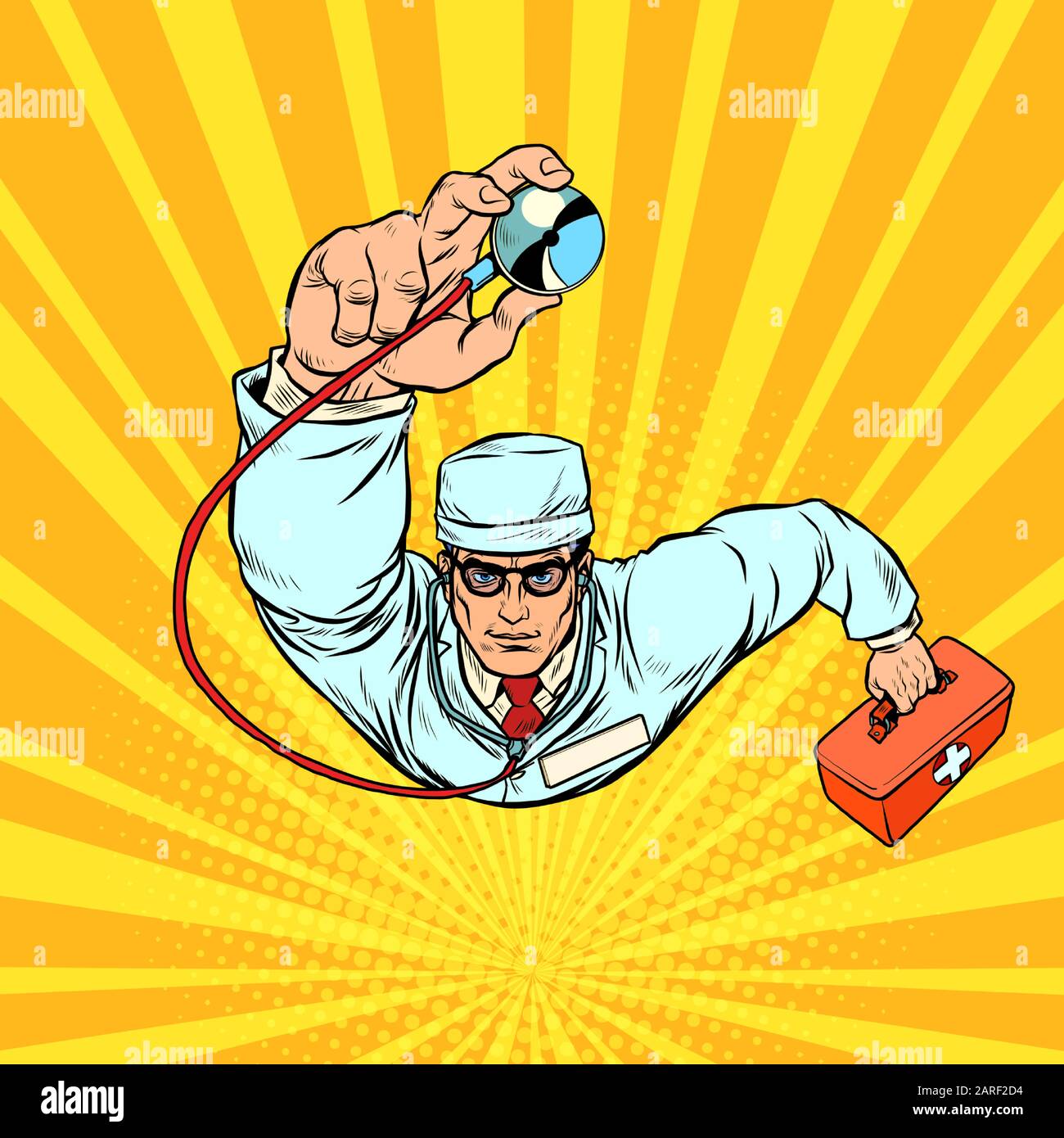 Male doctor first aid Stock Vector Images - Alamy