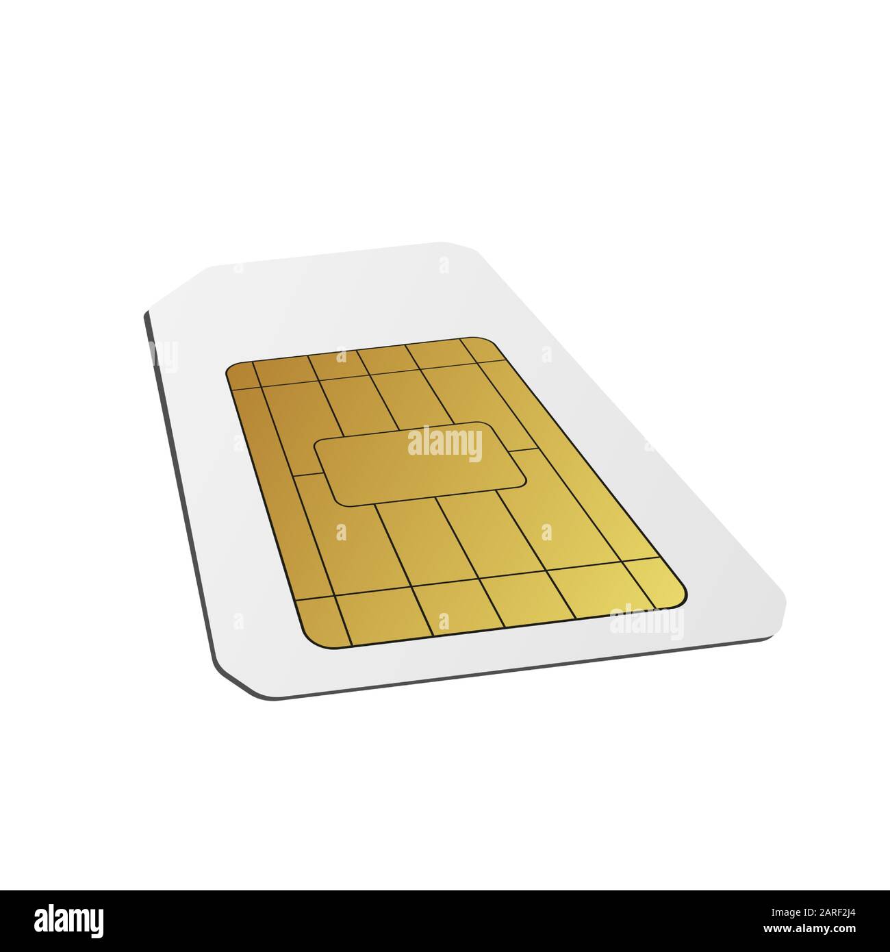 3D SIM card. Vector illustration. Mobile networks and ...