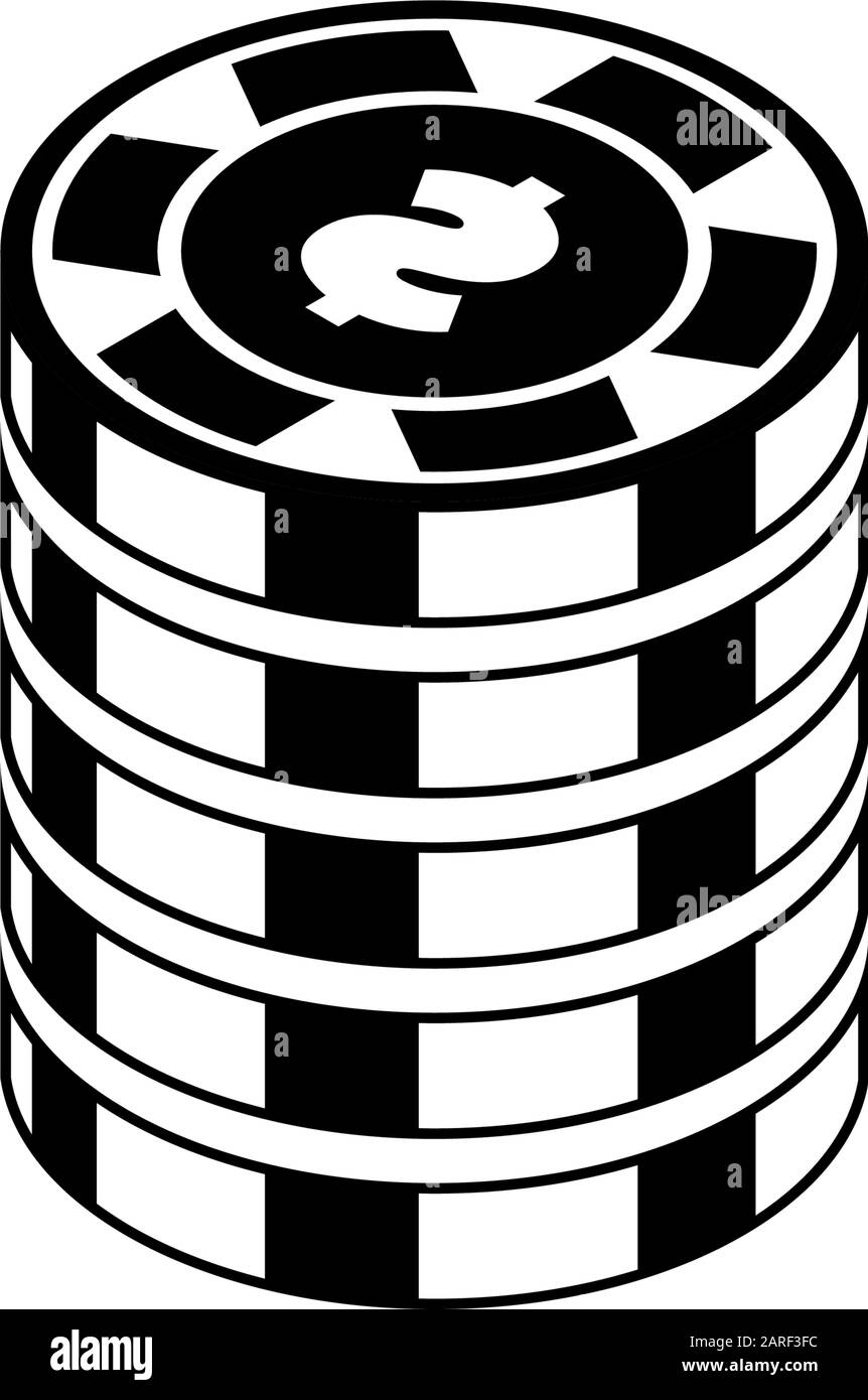 Plastic poker chips Black and White Stock Photos & Images - Alamy
