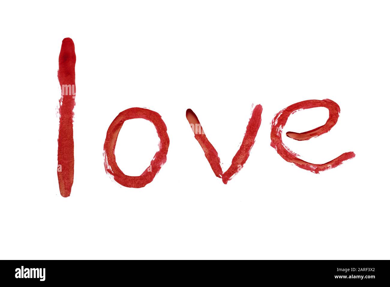 Word love in paper Cut Out Stock Images & Pictures - Alamy