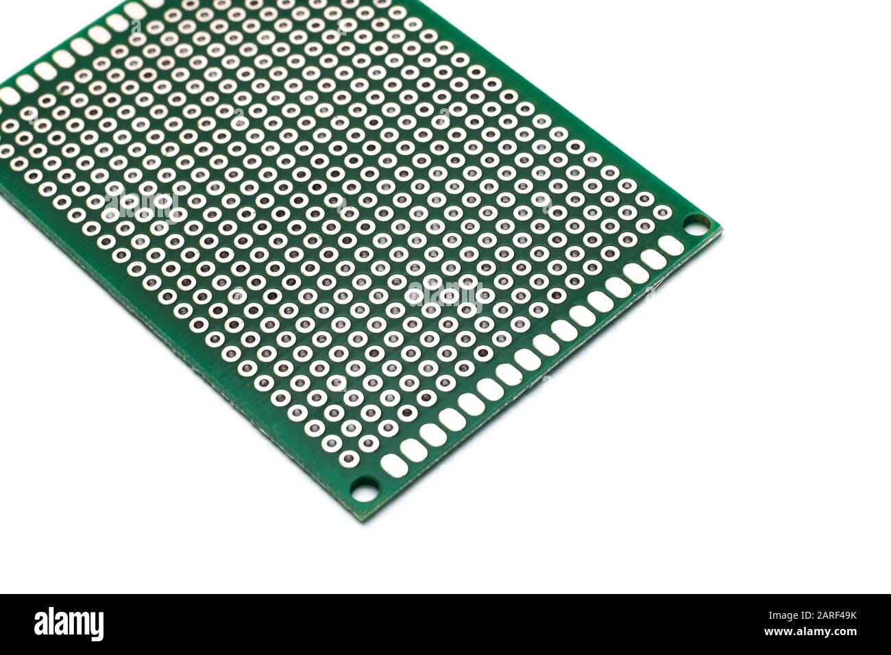 Green circuit board close up, isolated on white Stock Photo - Alamy