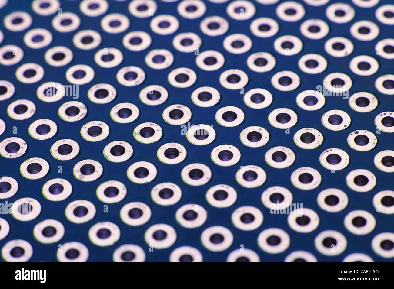 Blue circuit board close up, background or texture Stock Photo - Alamy