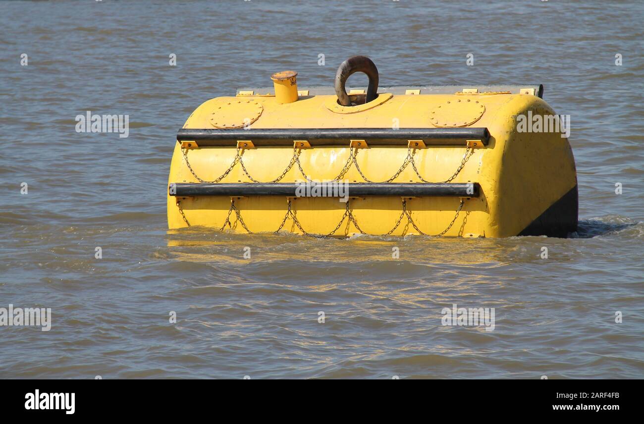 A Large Heavy Duty Buoy for Mooring River Boats Stock Photo - Alamy