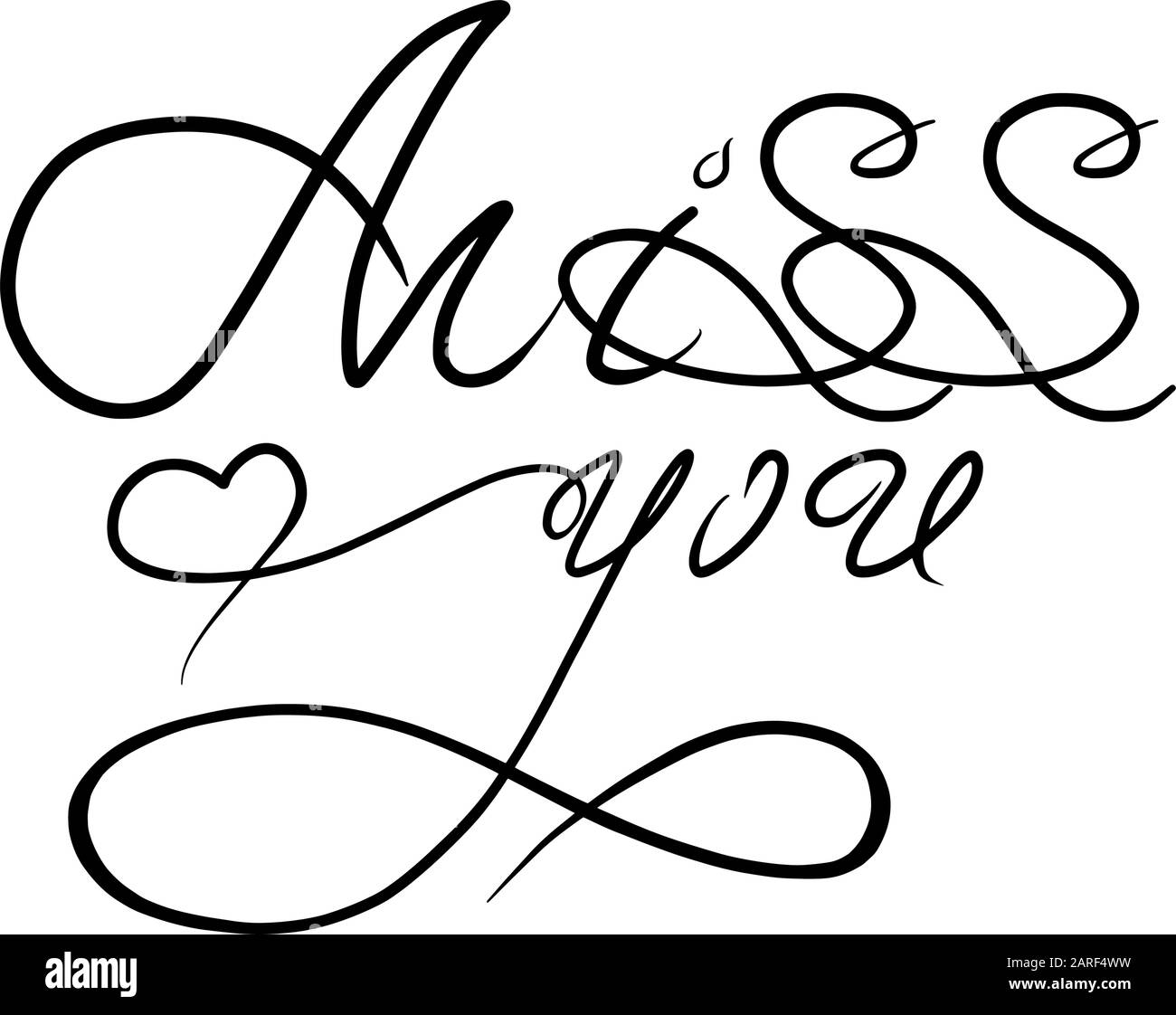 Miss heart valentines day Stock Vector Images - Alamy