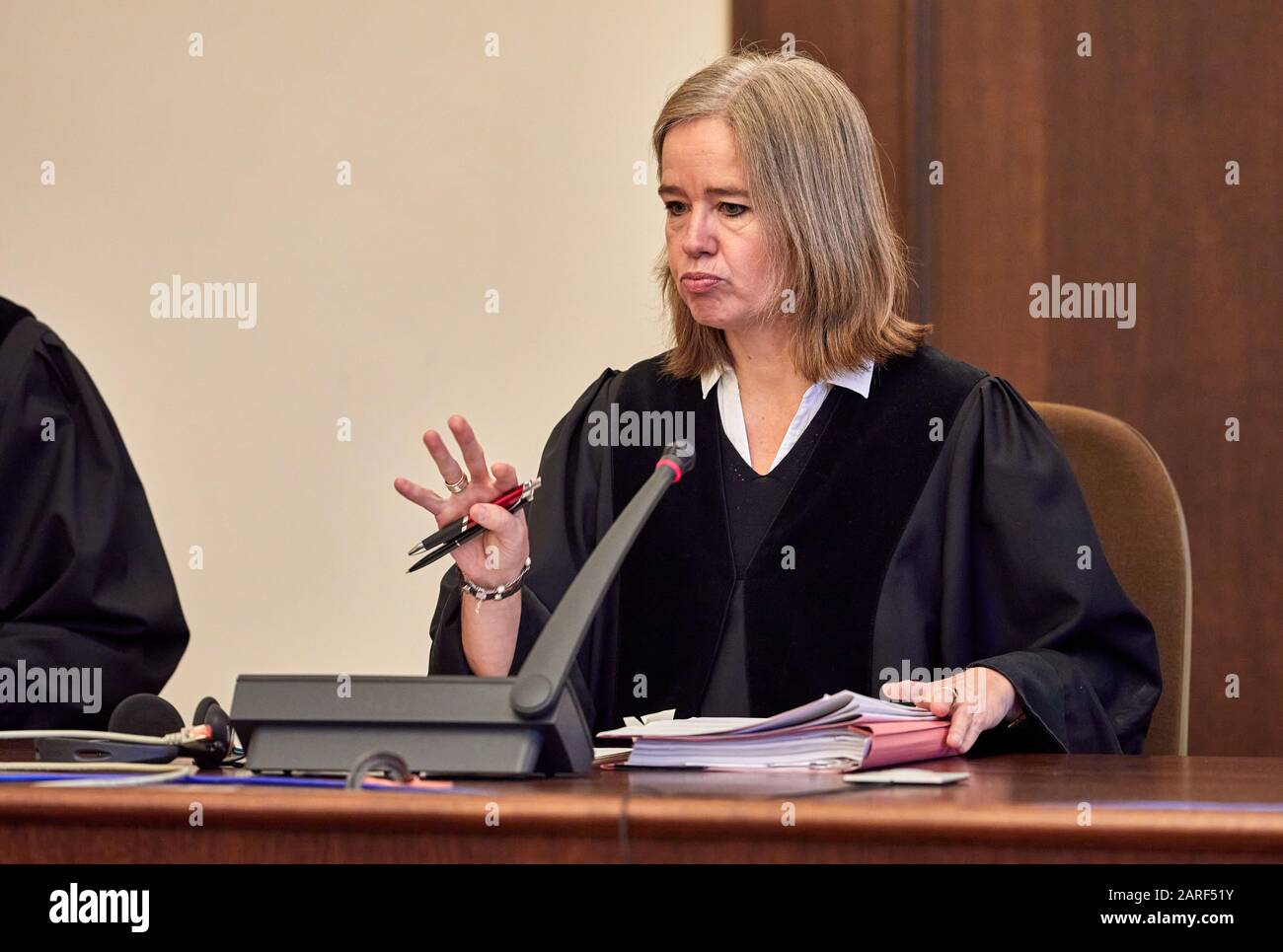 Hamburg, Germany. 28th Jan, 2020. Anne Meier-Göring, presiding judge ...