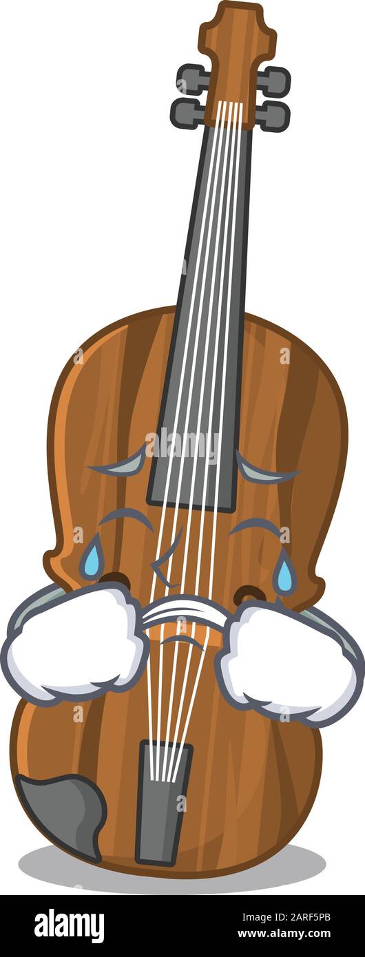 Sad of violin cartoon the mascot style Stock Vector Image & Art - Alamy