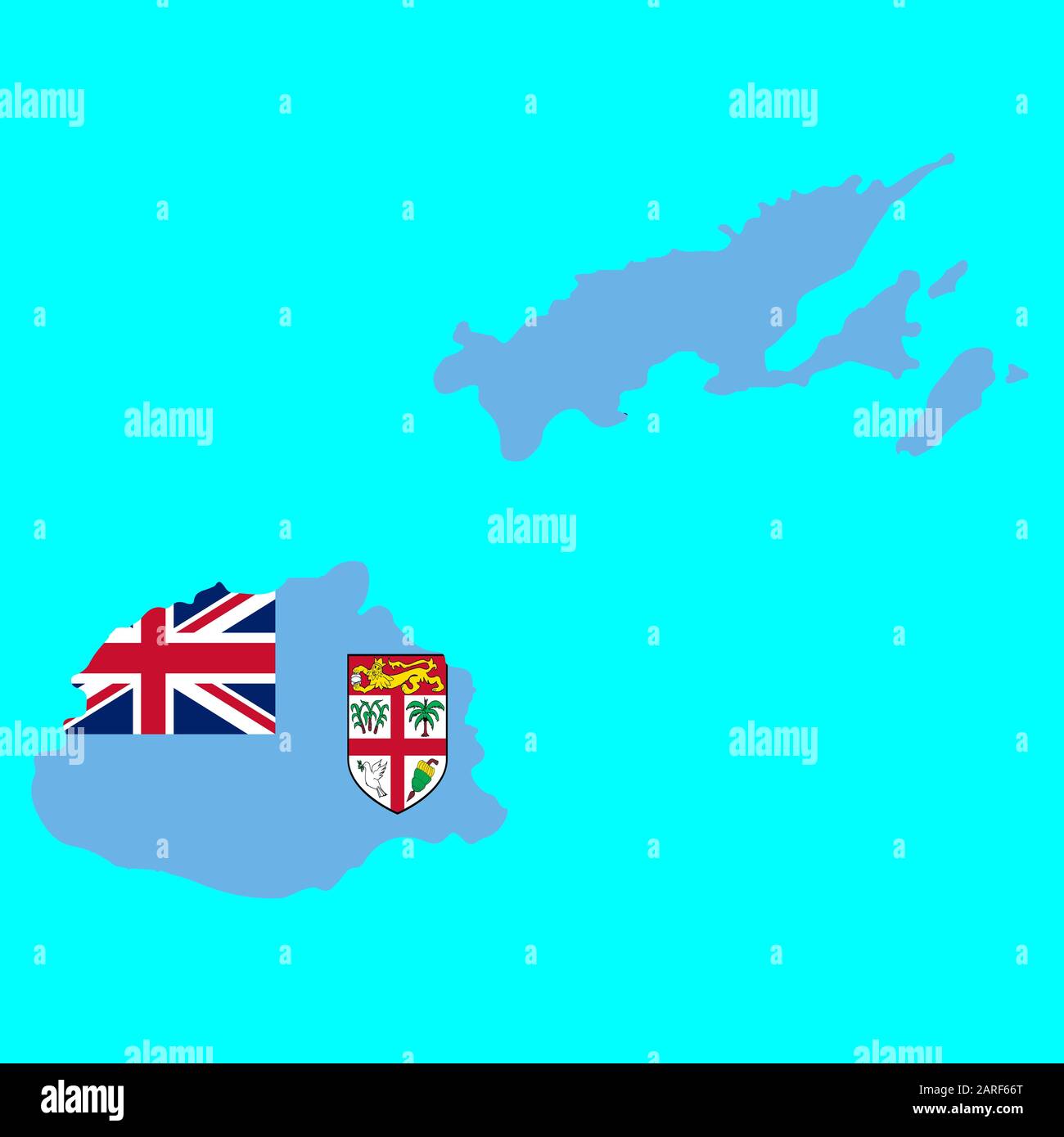 Fiji map hi-res stock photography and images - Alamy