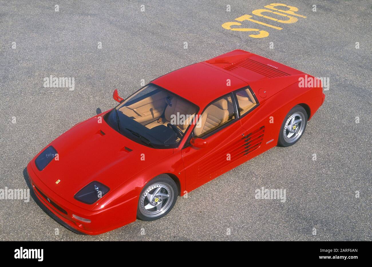 Ferrari F512M om the road near Modena Italy 1994 Stock Photo - Alamy