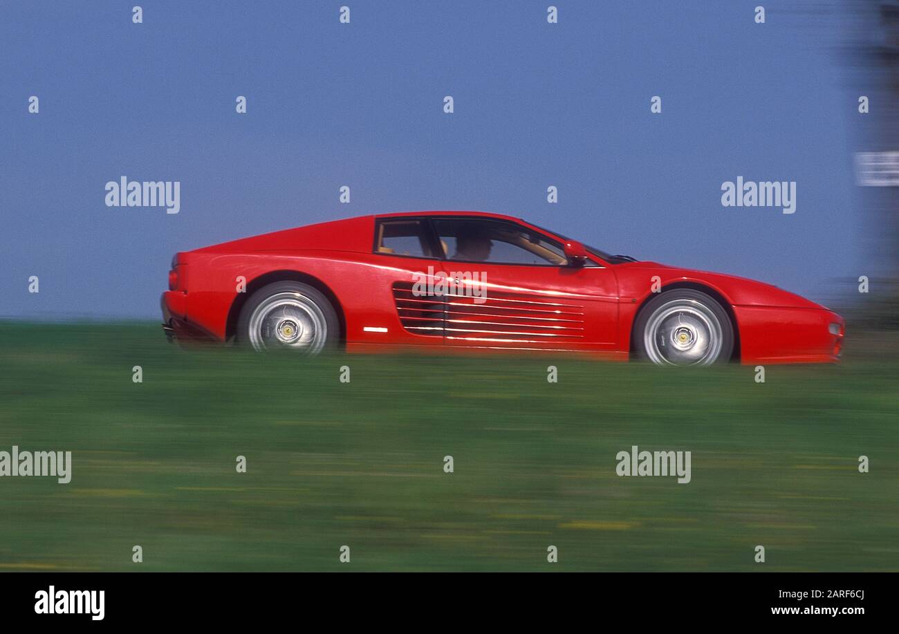 Ferrari F512M om the road near Modena Italy 1994 Stock Photo - Alamy