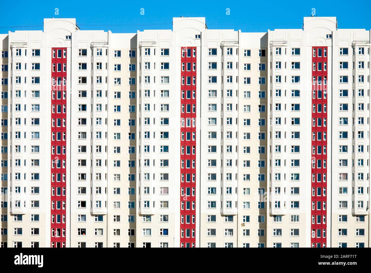 Front of Apartment Block in Moscow region Stock Photo - Alamy