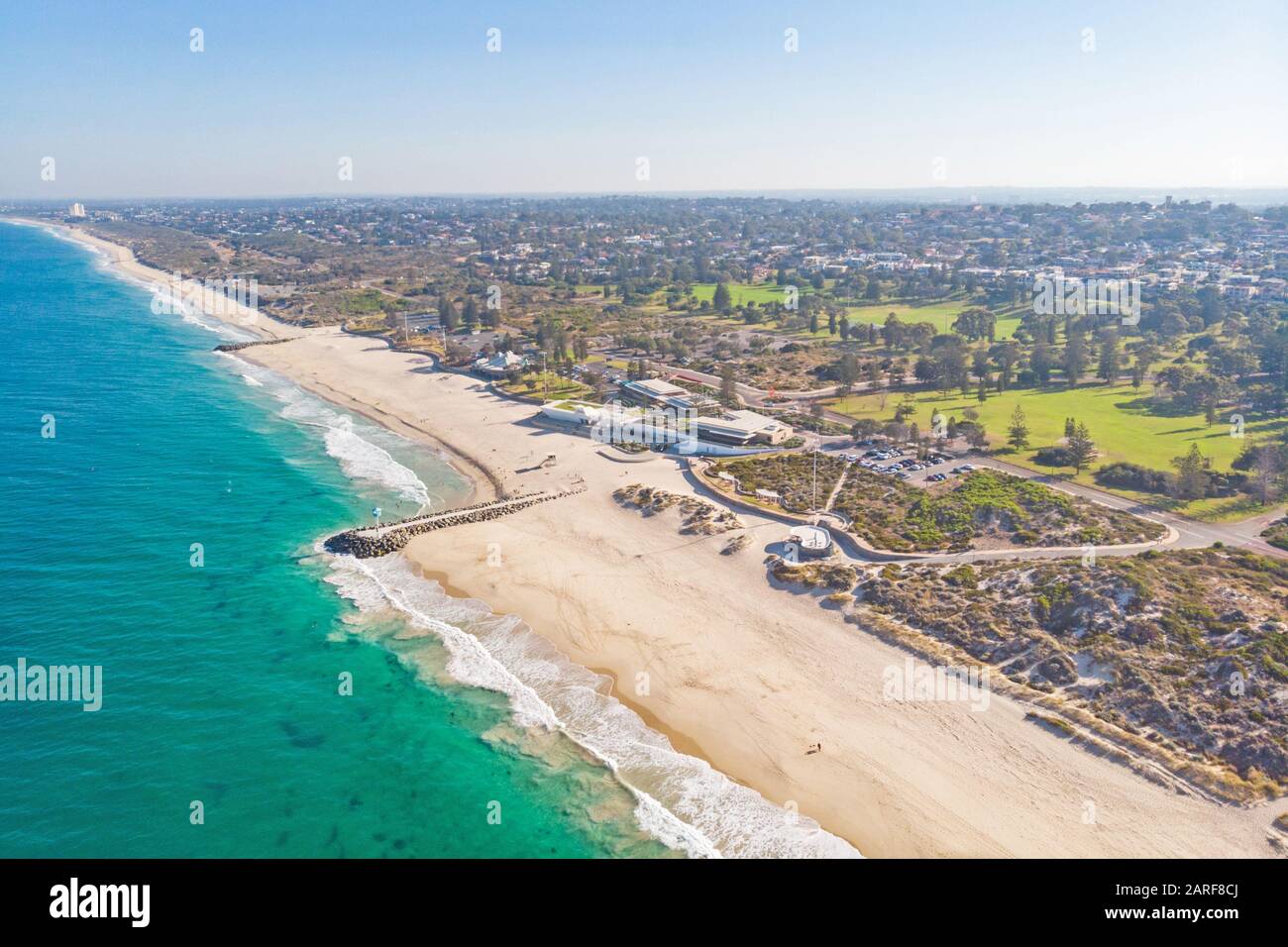 An aerial view of City Beach in Perth, Western Australia Stock Photo ...