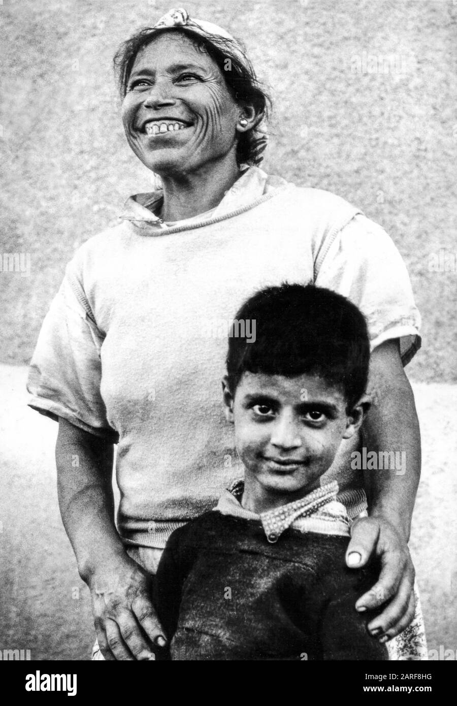 Morocco, Fez, Mother and son Stock Photo - Alamy