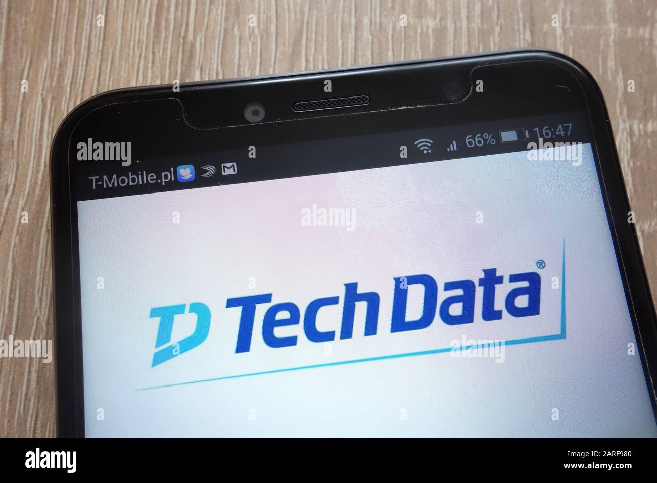 Tech Data logo displayed on a modern smartphone Stock Photo - Alamy