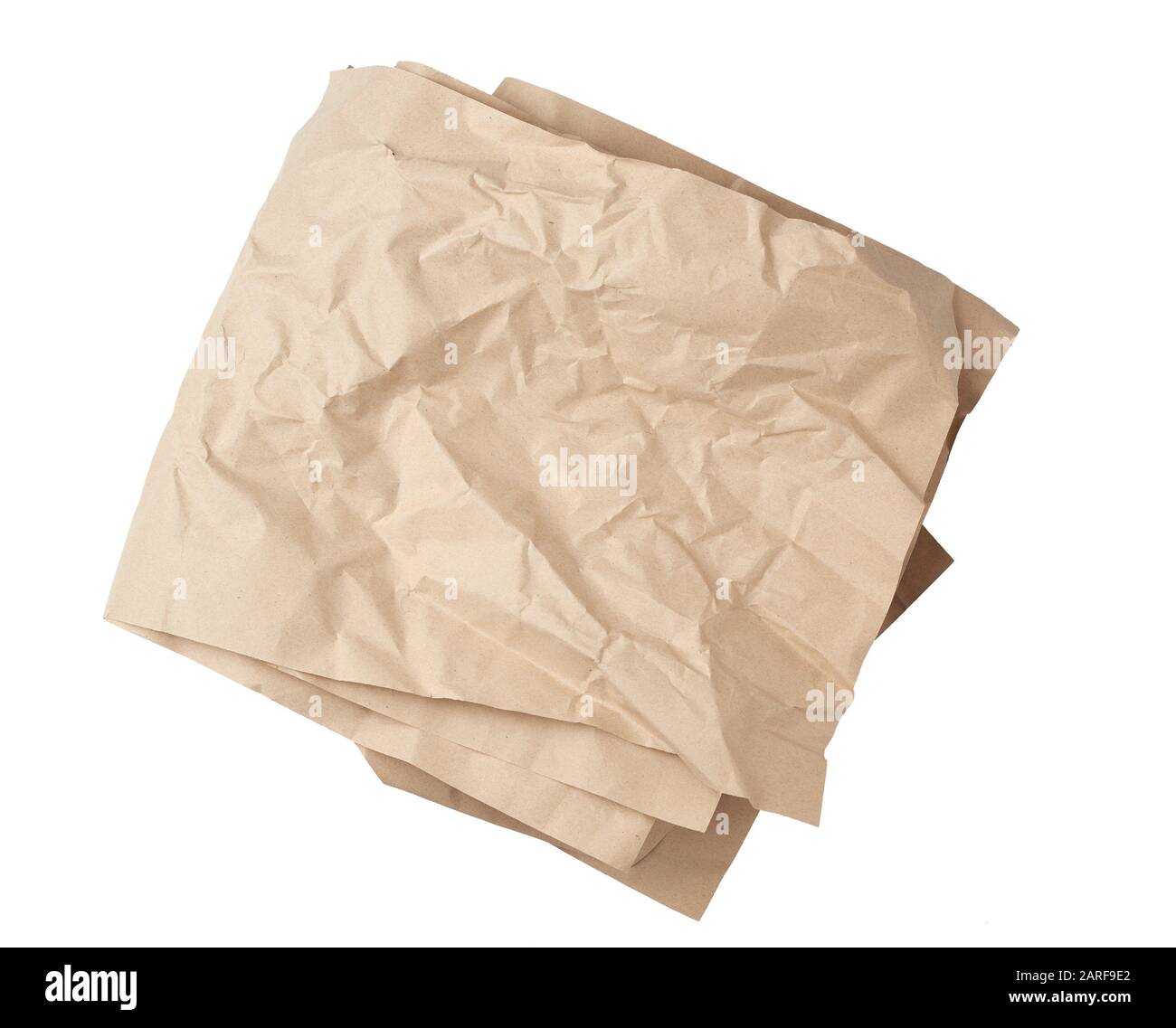 Old paper isolated fold Cut Out Stock Images & Pictures - Alamy