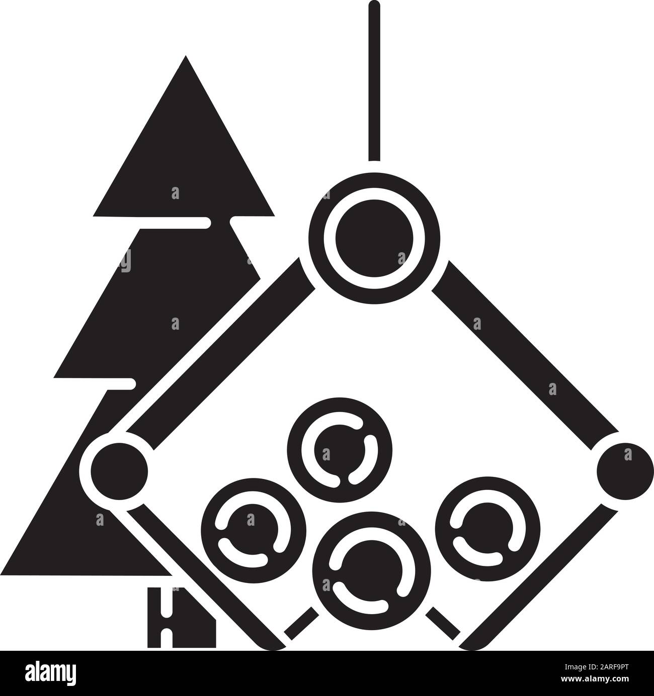 Lifting tree trunks Stock Vector Images - Alamy