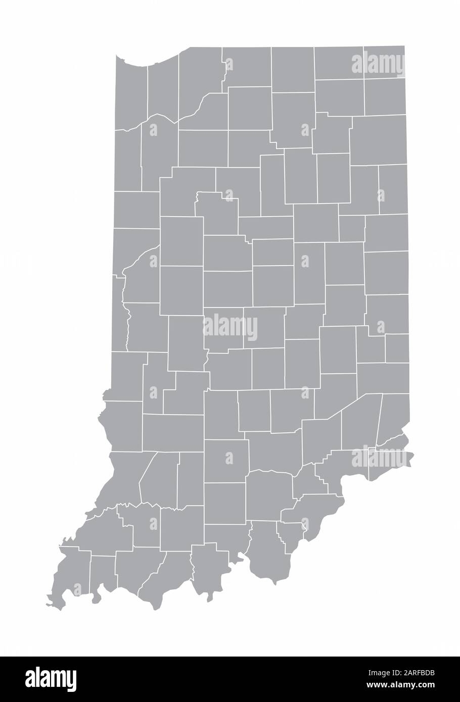 Map Of Indiana State High Resolution Stock Photography and Images - Alamy