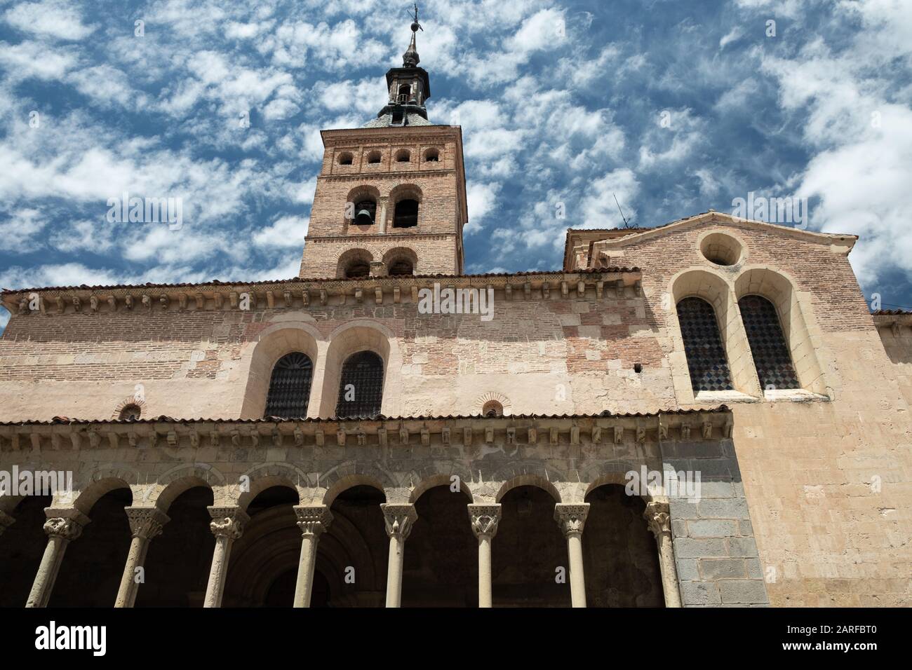 Church of San Martin built in the XII century in Romanesque style Stock ...