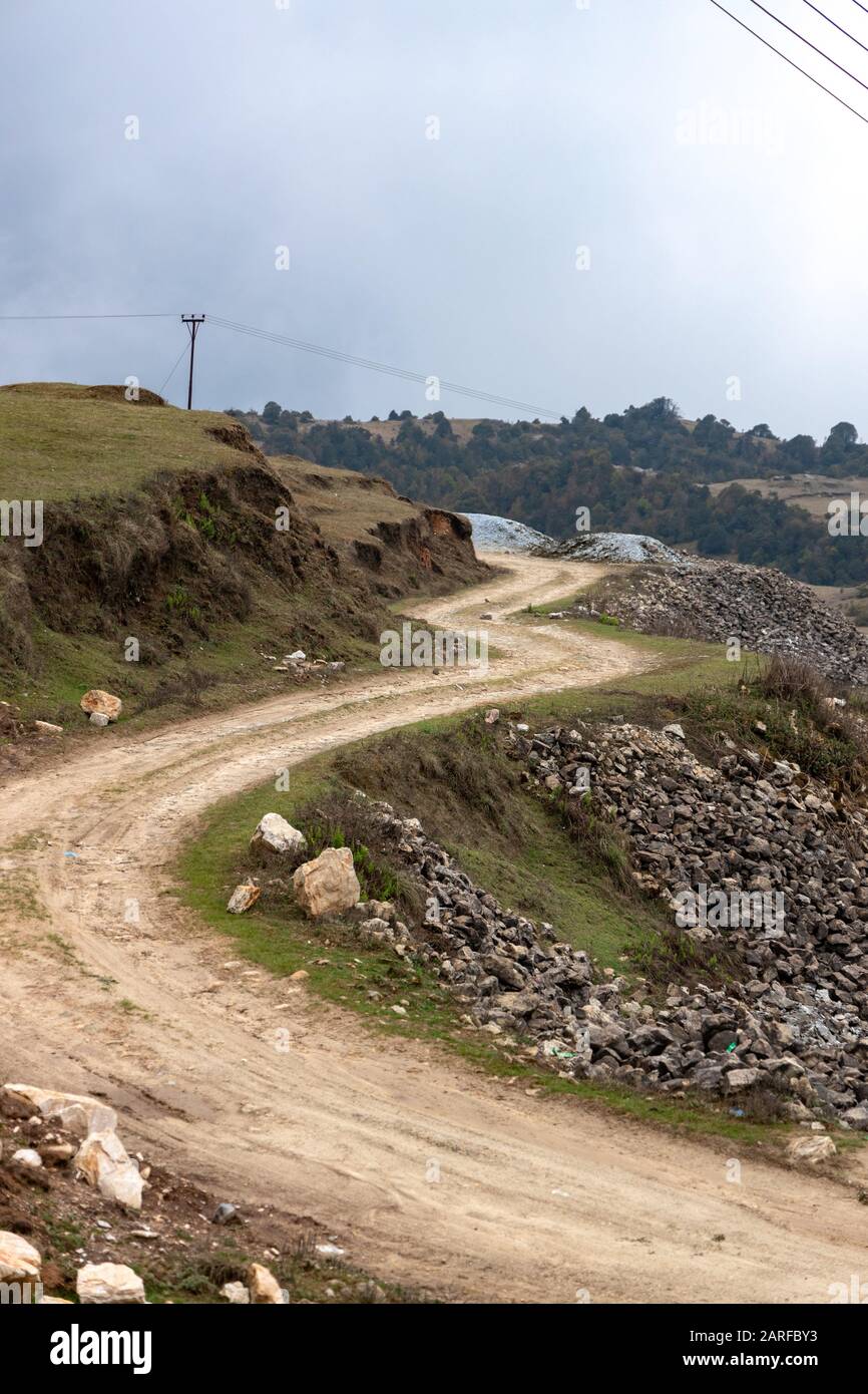 Narrow curvy road hi-res stock photography and images - Alamy