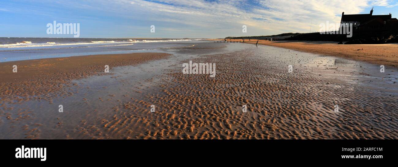 View over Brancaster beach, North Norfolk, England, UK Stock Photo - Alamy