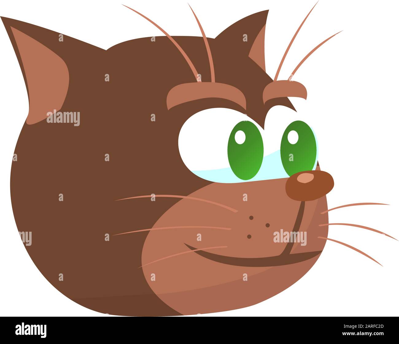 Cat smirk face Stock Vector Images - Alamy