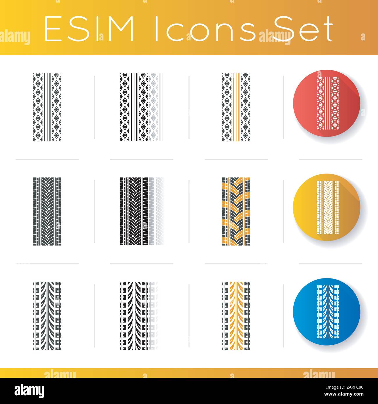 Tread patterns Stock Vector Images - Alamy