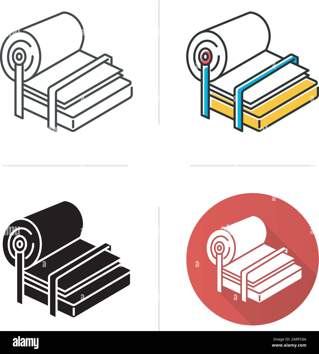 Papermaking illustration Stock Vector Images - Alamy