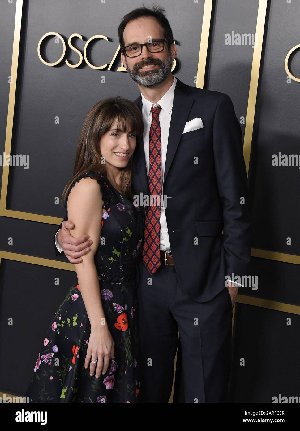 Los Angeles, USA. 27th Jan, 2020. Andrew Buckland arrives at the 92nd ...