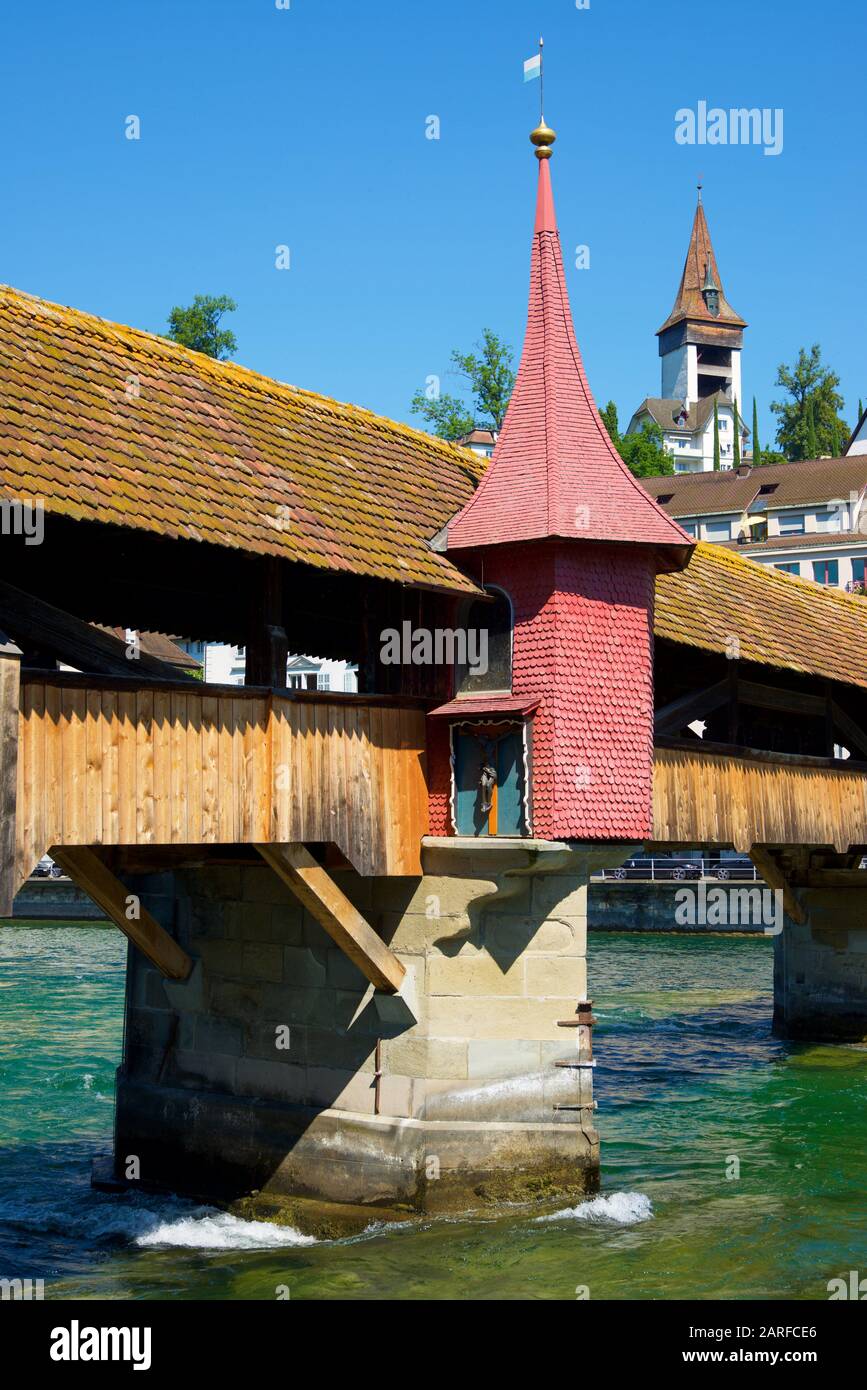 Downtown city scene lucerne switzerland hi-res stock photography and ...