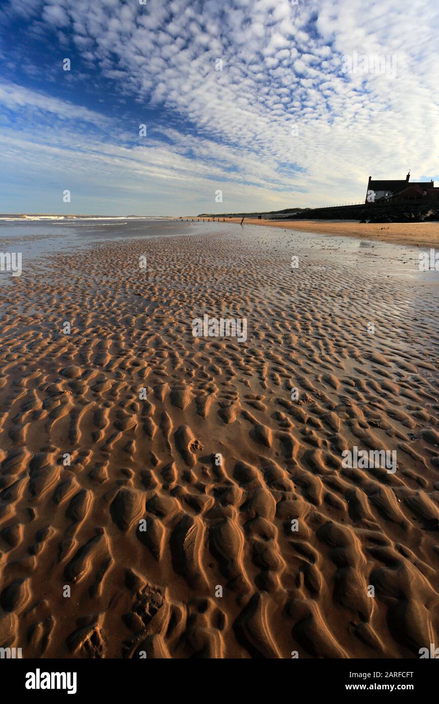 View over Brancaster beach, North Norfolk, England, UK Stock Photo - Alamy
