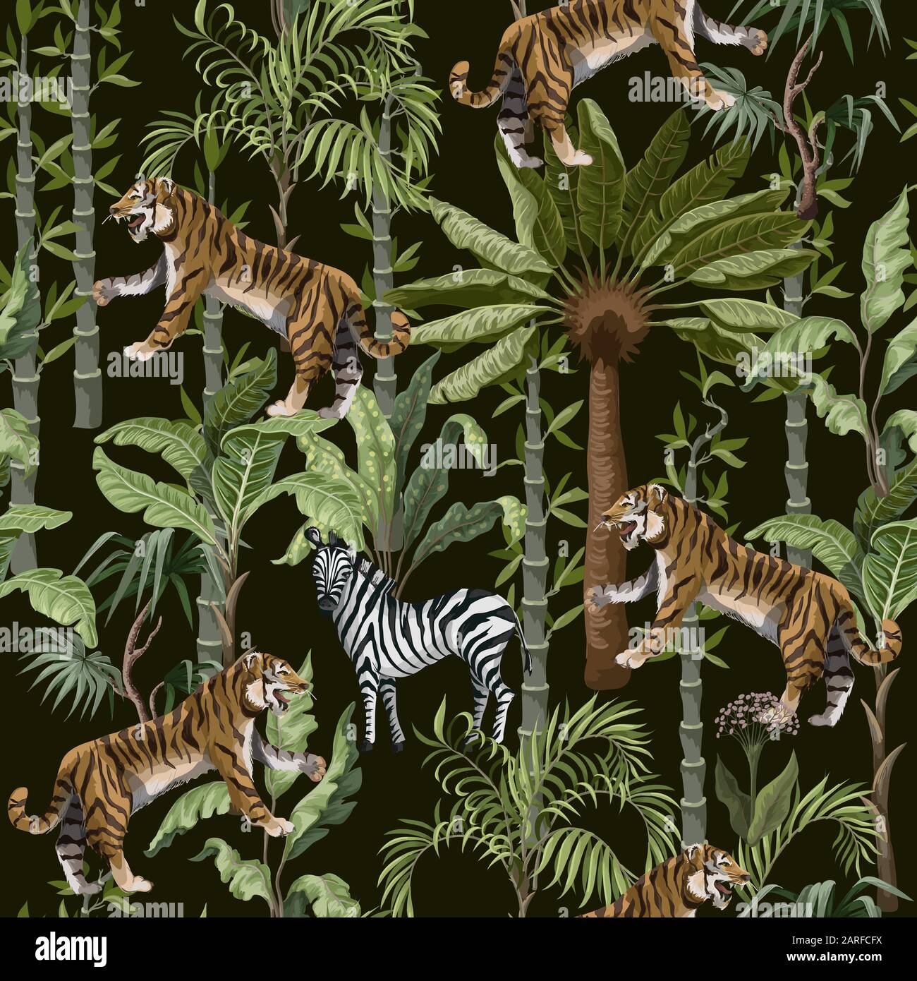 Tiger watercolor Stock Vector Images - Alamy