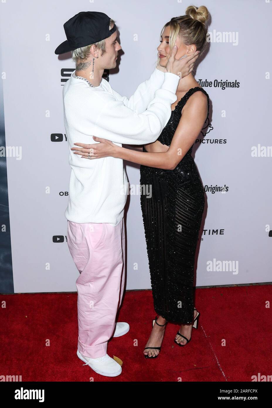 Westwood, United States. 27th Jan, 2020. Singer Justin Bieber and wife ...