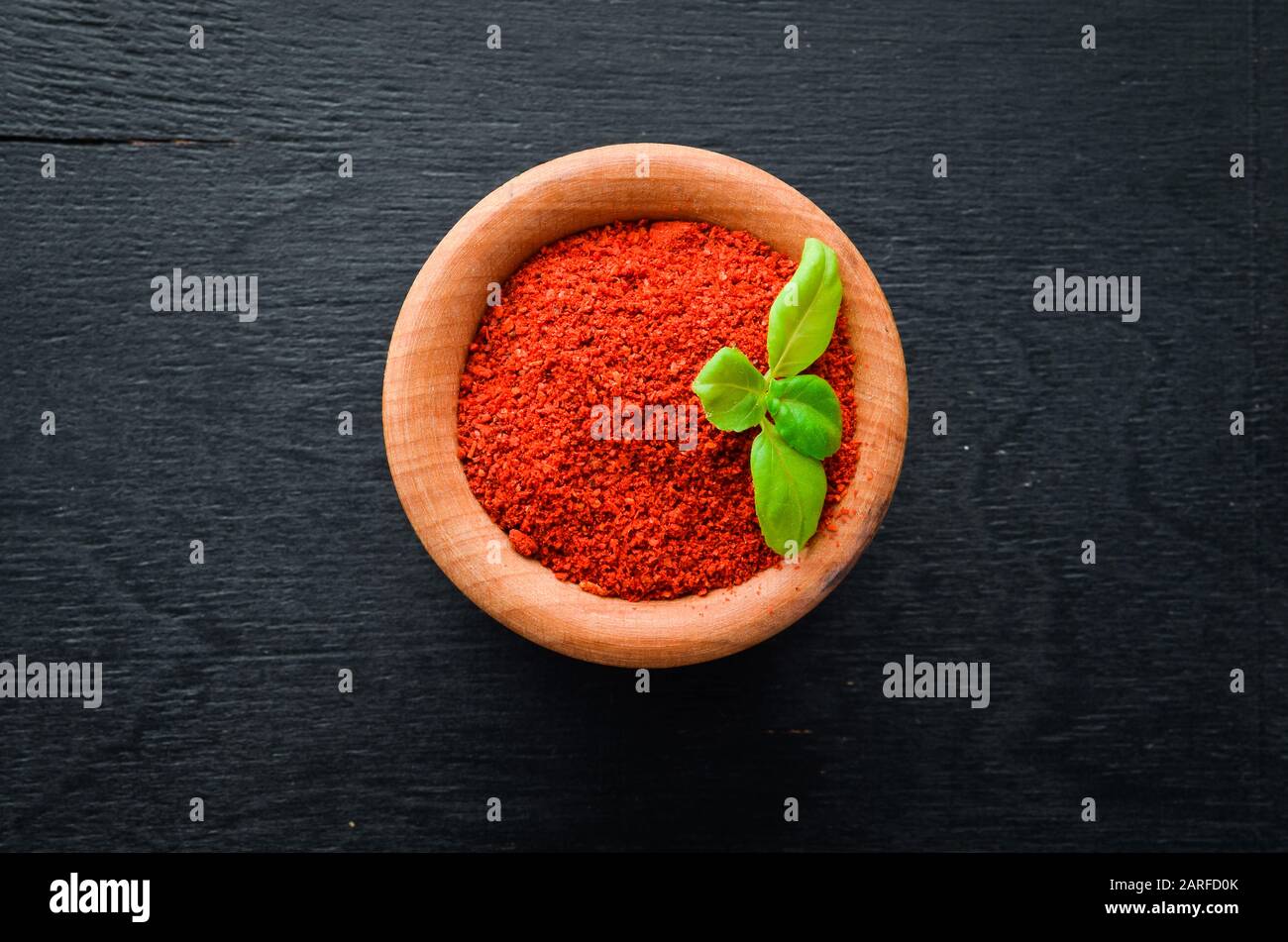 Dry red chilli. Spices Top view. On the old background Stock Photo - Alamy