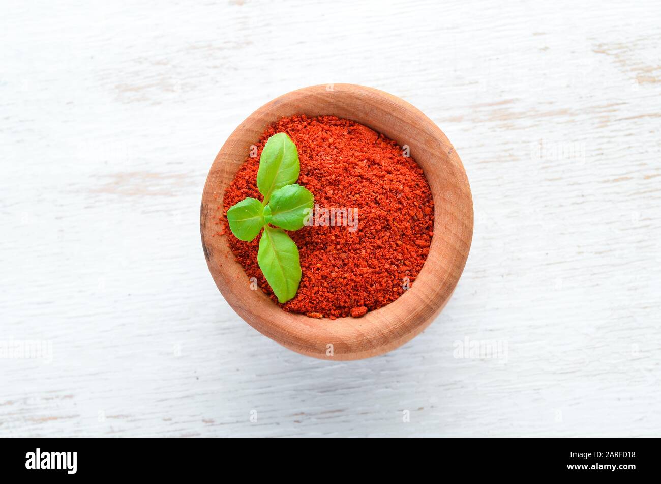 Dry red chilli. Spices Top view. On the old background Stock Photo - Alamy